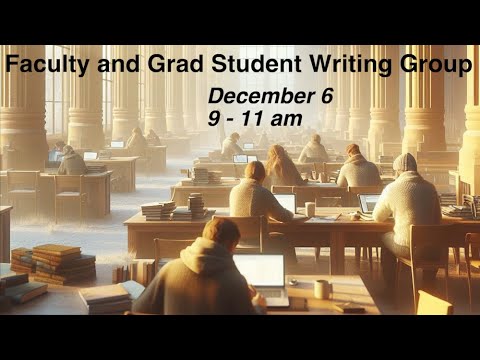 Faculty and Grad Student Writing Group - Live Stream - YouTube