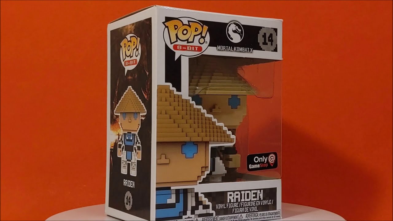 Pop Funko Mortal Kombat X 8-Bit Raiden (GameStop Exclusive) - YouTube