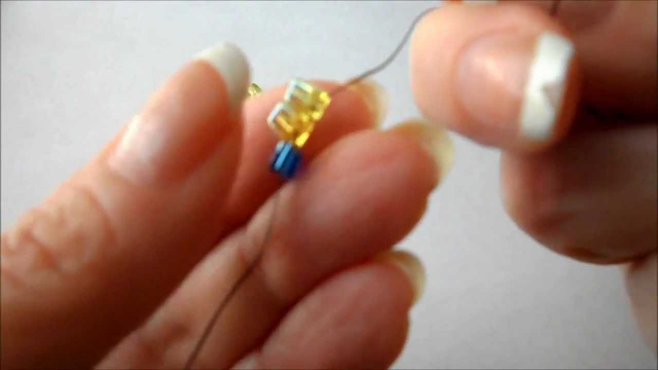 Basic Beading Stitches: Ladder Stitch - YouTube