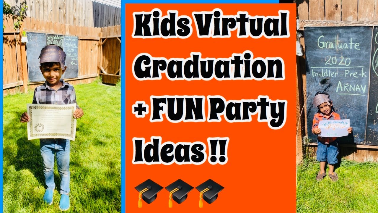 KIDS GRADUATION PARTY/CEREMONY 👨‍🎓🎓👨‍🎓FUN PARTY IDEAS AT HOME 🎓🎓🎊🎉 ...