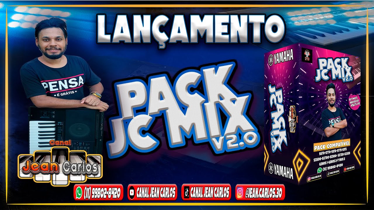Lançamento - PACK JC MIX 2.0 versão 2026 para teclados YAMAHA - YouTube