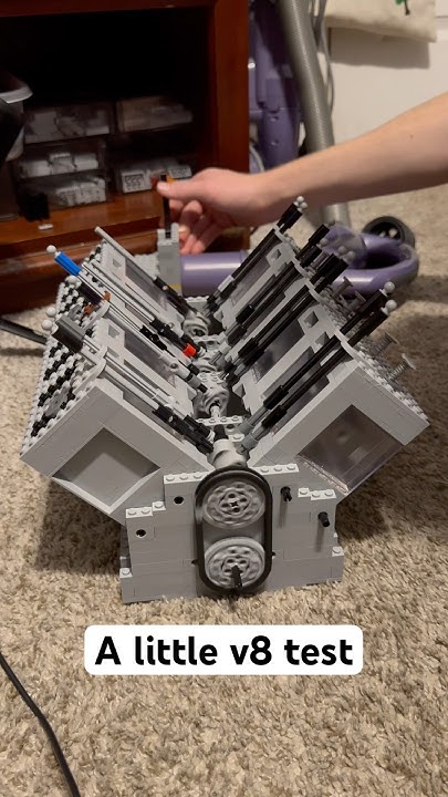 Lego v8 ohv engine. #engine #legoengine #lego #v8 #cool - YouTube