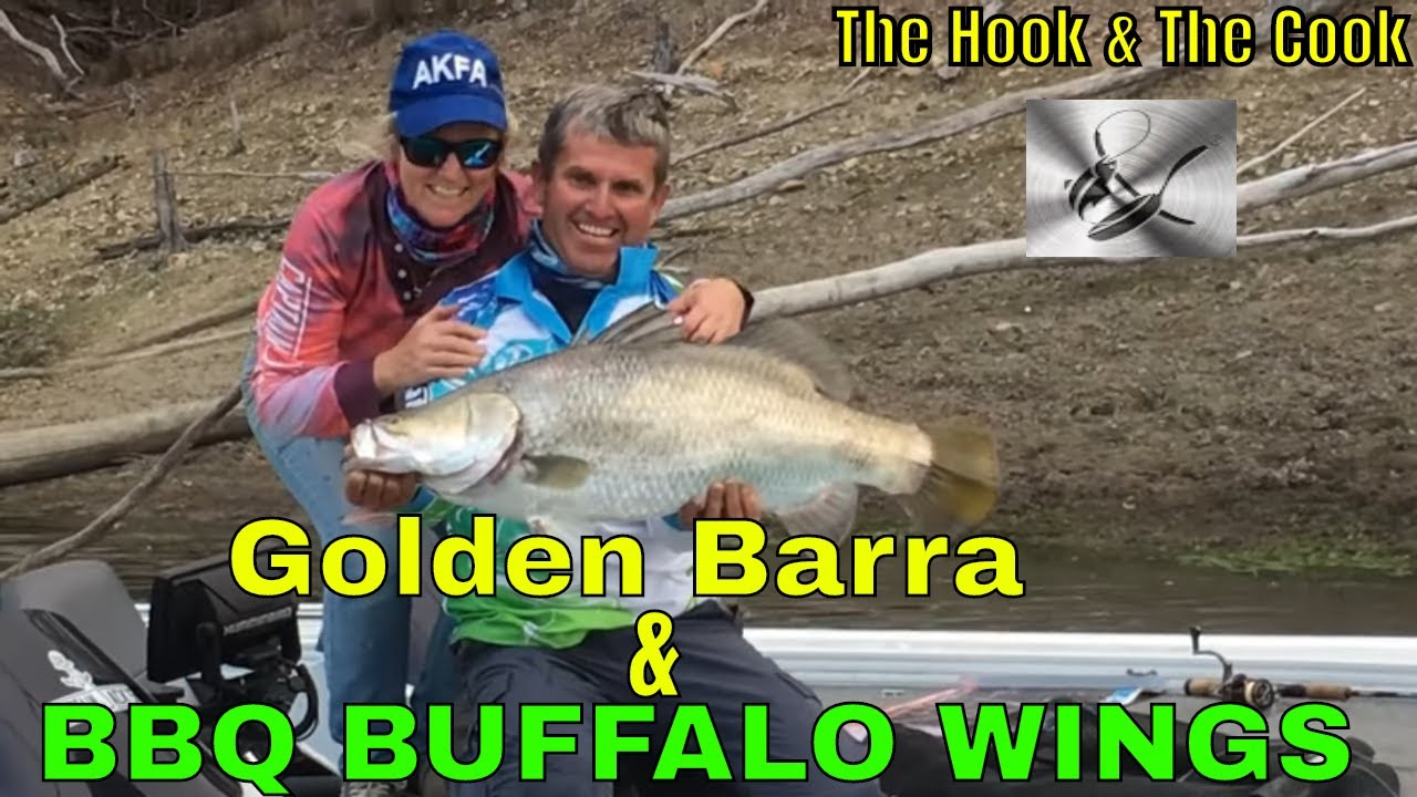Fishing and Cooking : Golden Barra & BBQ Buffalo wings for lunch yum ...