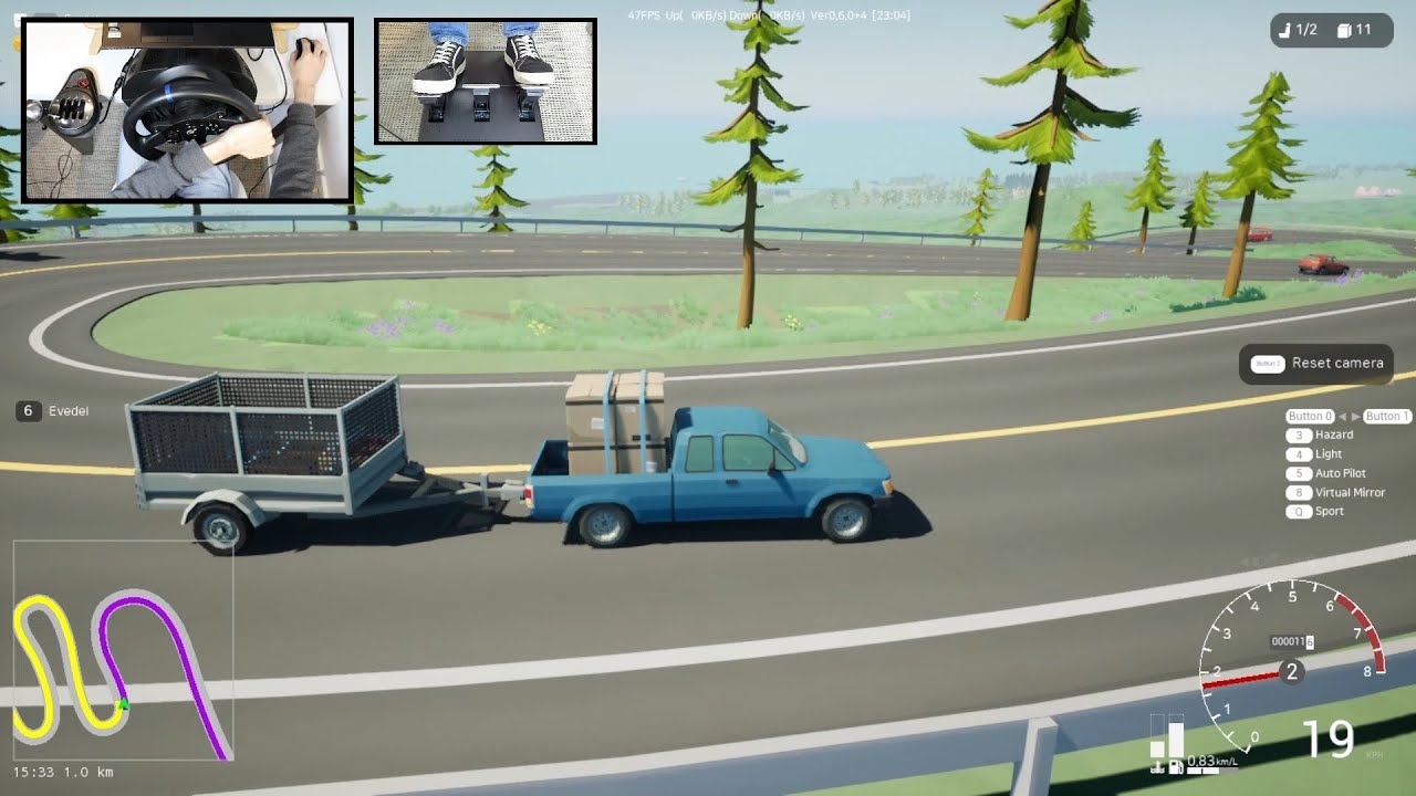 Motor Town: Behind The Wheel ⛰️ Light Duty Pickup (Voltex) with Trailer ...