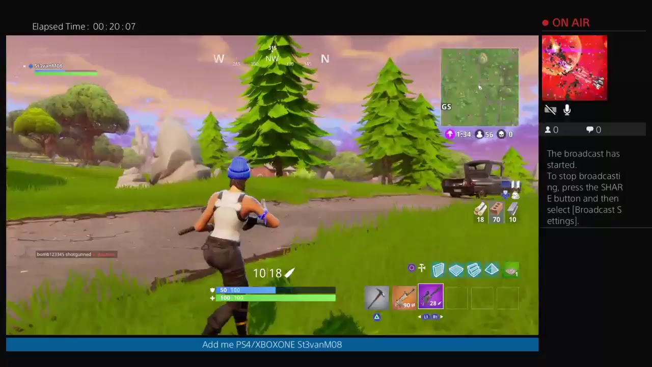 FORTNITE Playing with viewer to join screen - YouTube
