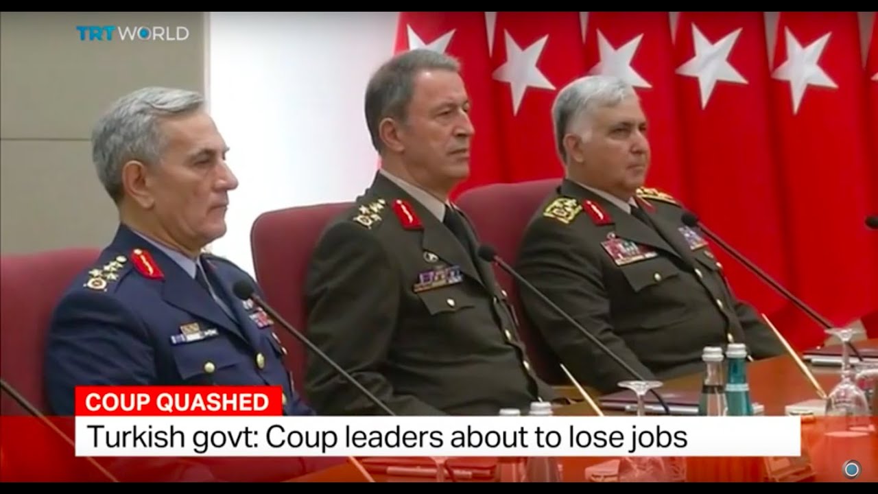 Turkish Government: Coup leaders about to lose their jobs - YouTube