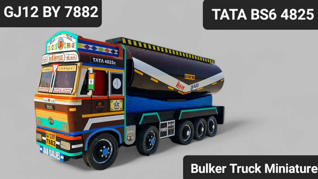 જીનામ રૉડલાઈન્સ રતનાલ કરછ || GJ12 BY 7882 || Tata Bs6 4825 Bulker Truck ...