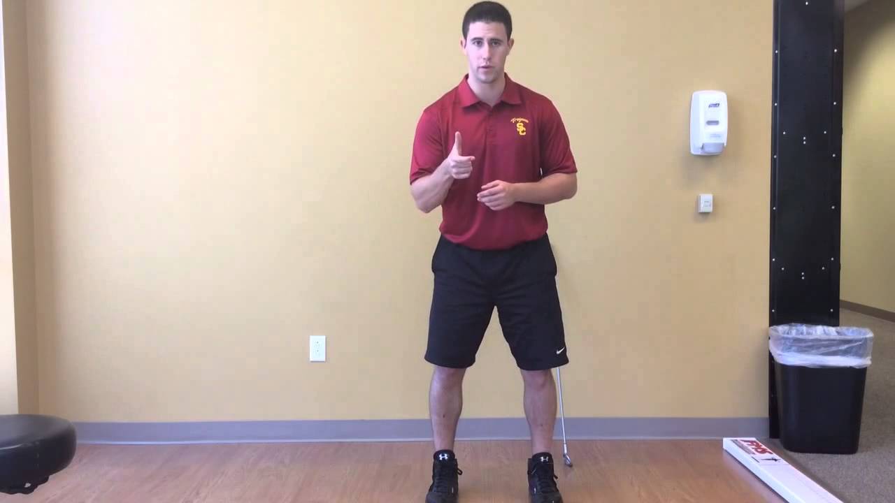 Golf assessment (torso and pelvic rotation) - YouTube