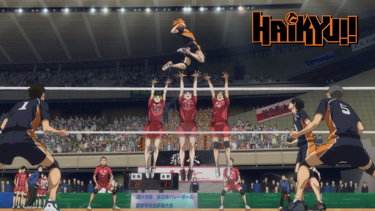 Karasuno vs Nekoma "HInata JUMP" | Haikyū!! - YouTube