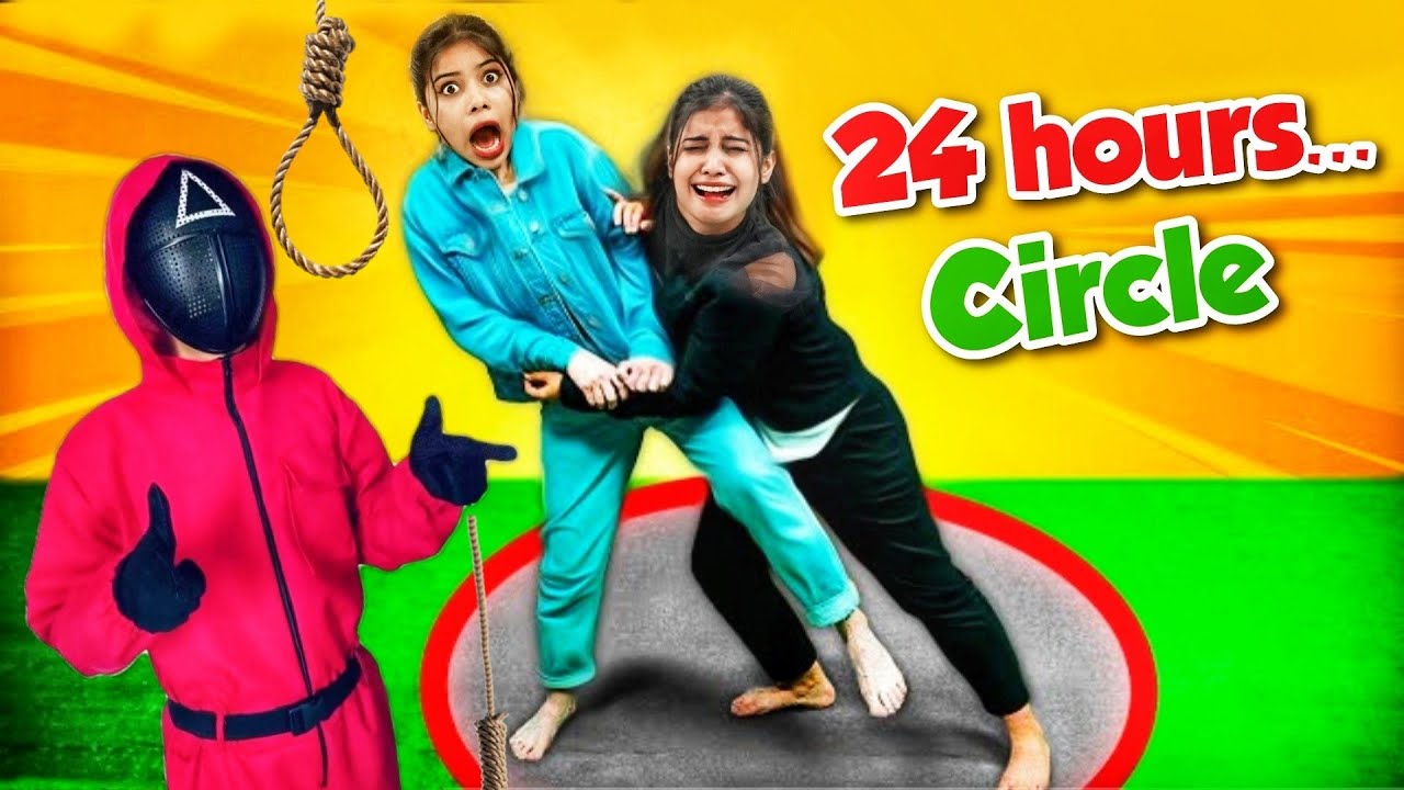 Living in a Circle for 24 hours.. *Squid Game Edition* 😂 - YouTube