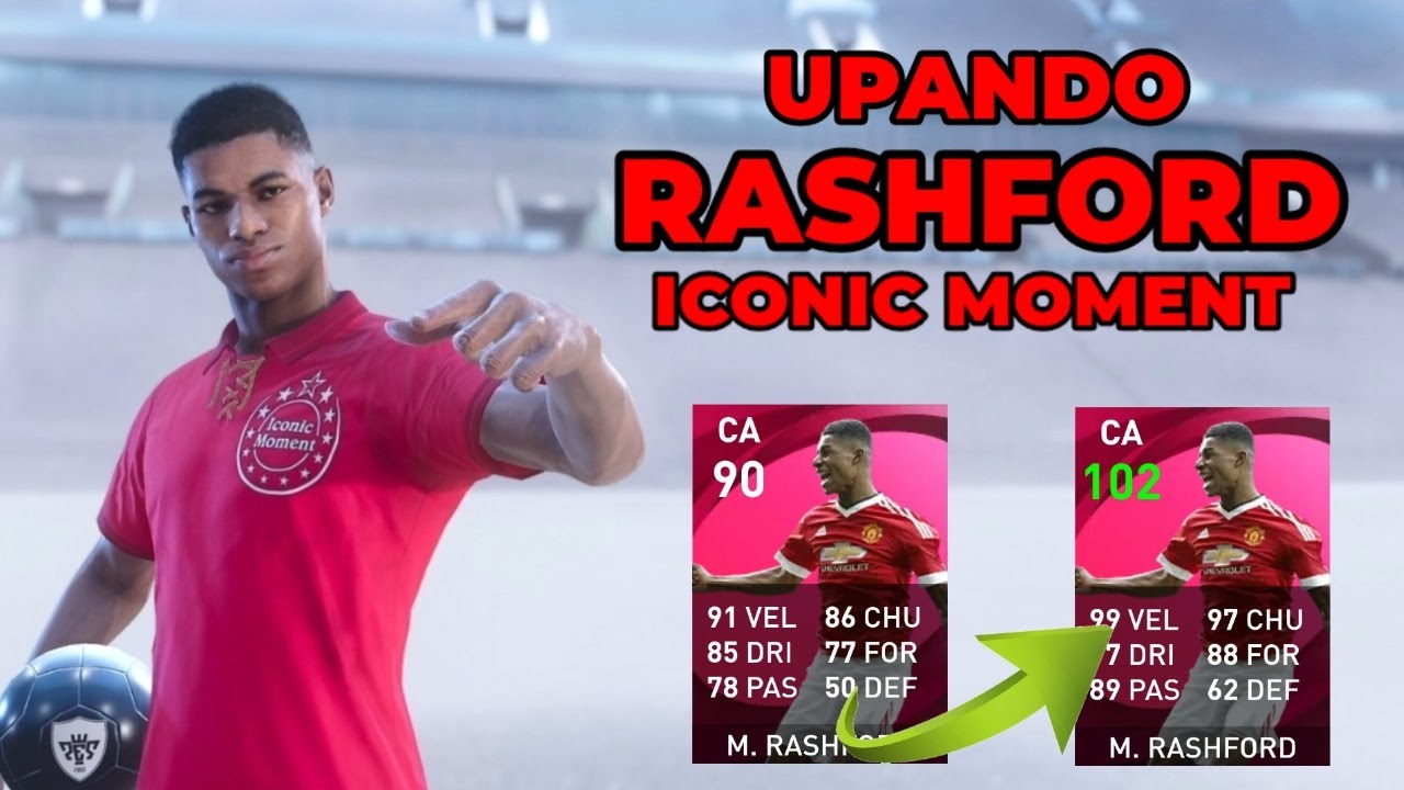 UPANDO RASHFORD ICONIC MOMENT + EVOLUINDO JOGADORES REPETIDOS! BUGOU XP ...