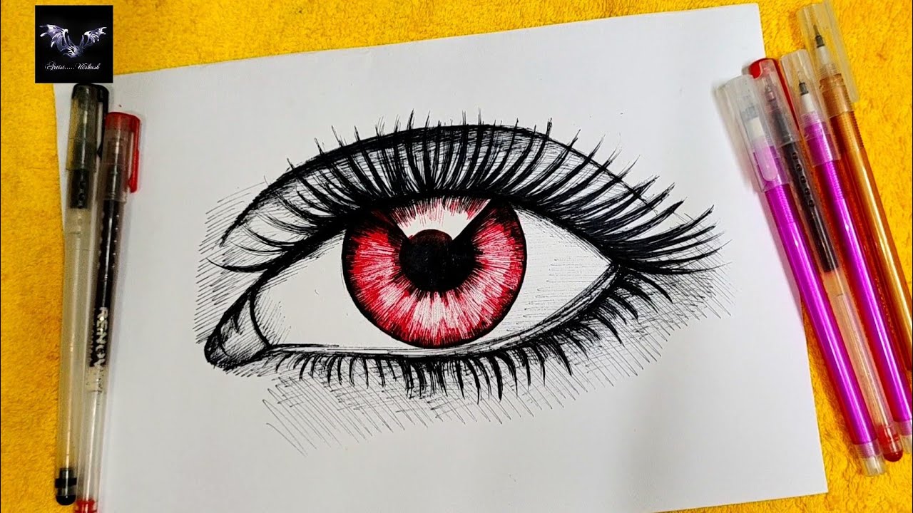 Eyes Drawing Easy | Eyes Drawing Tutorial | Beautiful Eyes Drawing For ...