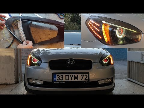 Hyundai Accent Era Mercek Uygulaması ve Led Tasarımı