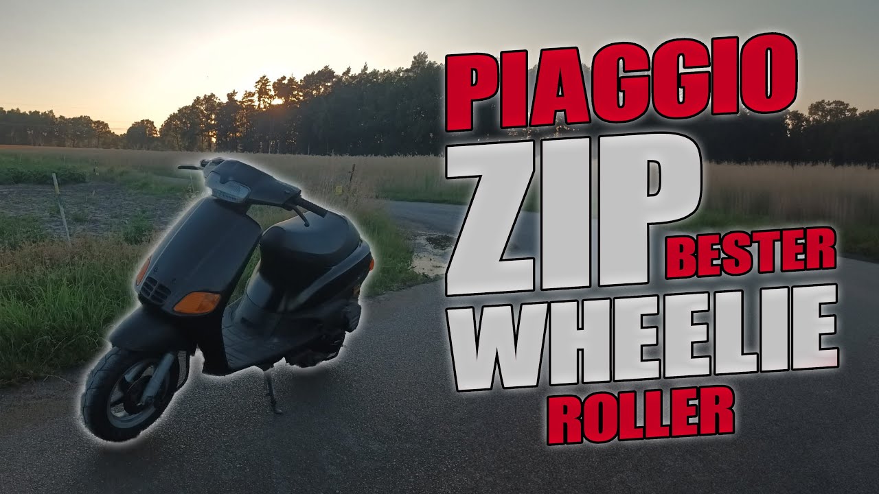 Wheelies mit dem Zip | Piaggio Zip SSL 50 | 50ccm Roller Wheelie - YouTube