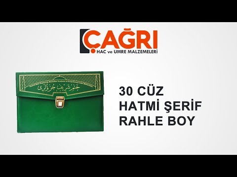 30 Cüz Hatmi Şerif Yeşil Rahle Boy | Çağrı Hac ve Umre Malzemeleri