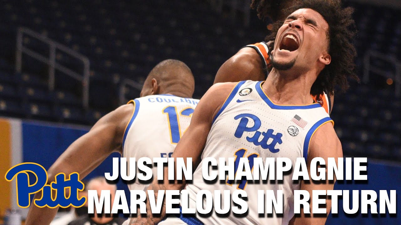Pitt's Justin Champagnie Gives Pitt Huge Lift In Return - YouTube