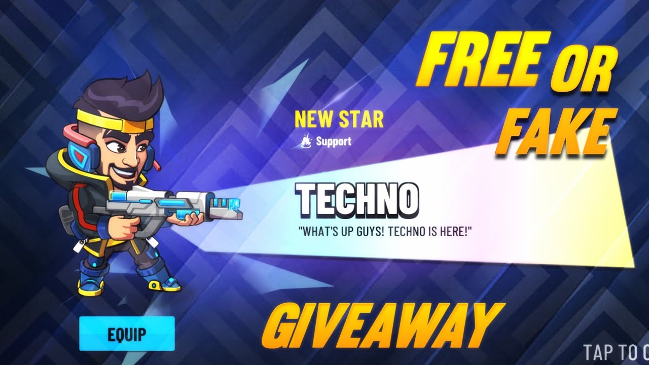 Techno Gamerz Character Giveaway Real Or Fake @BattleStarsOfficial ...