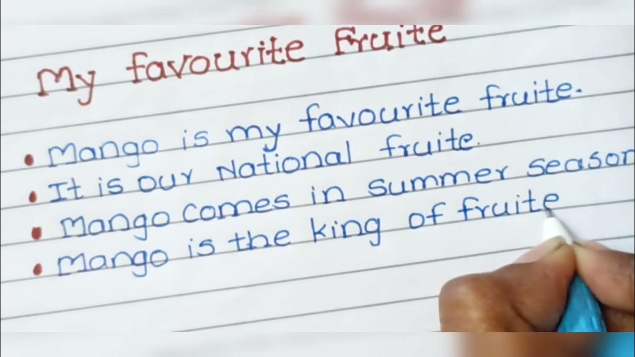 Essay on My favourite fruit | 10 lines on My favourite fruite| - YouTube