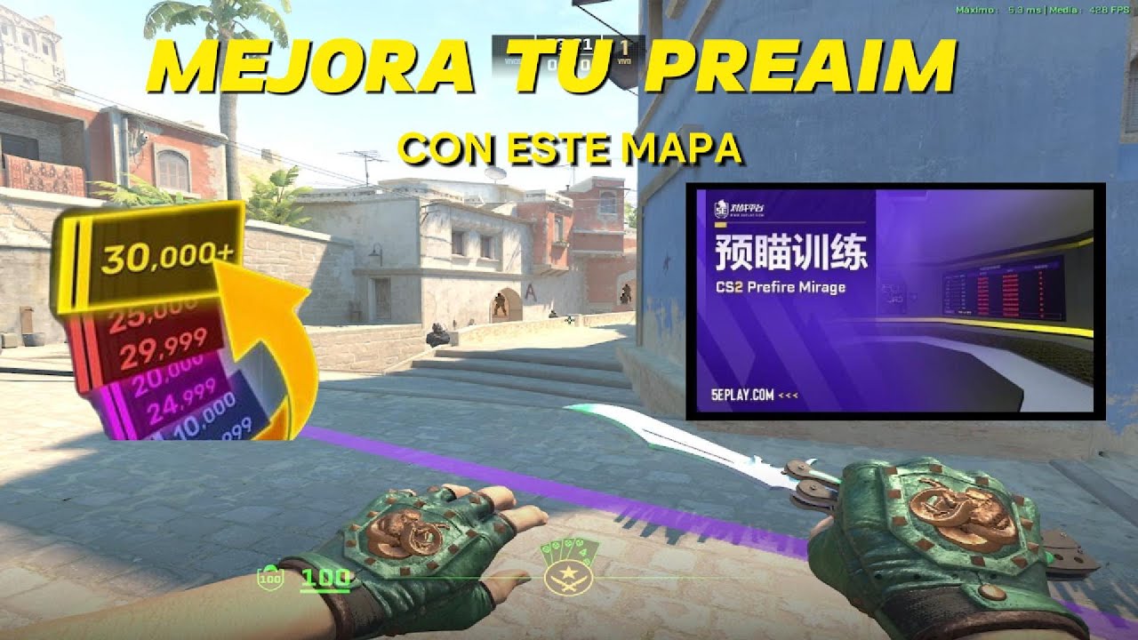 El MEJOR mapa para MEJORAR el PRE AIM en CS2 - YouTube