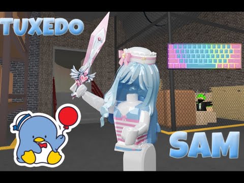 PLAYING MM2 AS TUXEDO SAM *KEYBOARD ASMR* - YouTube