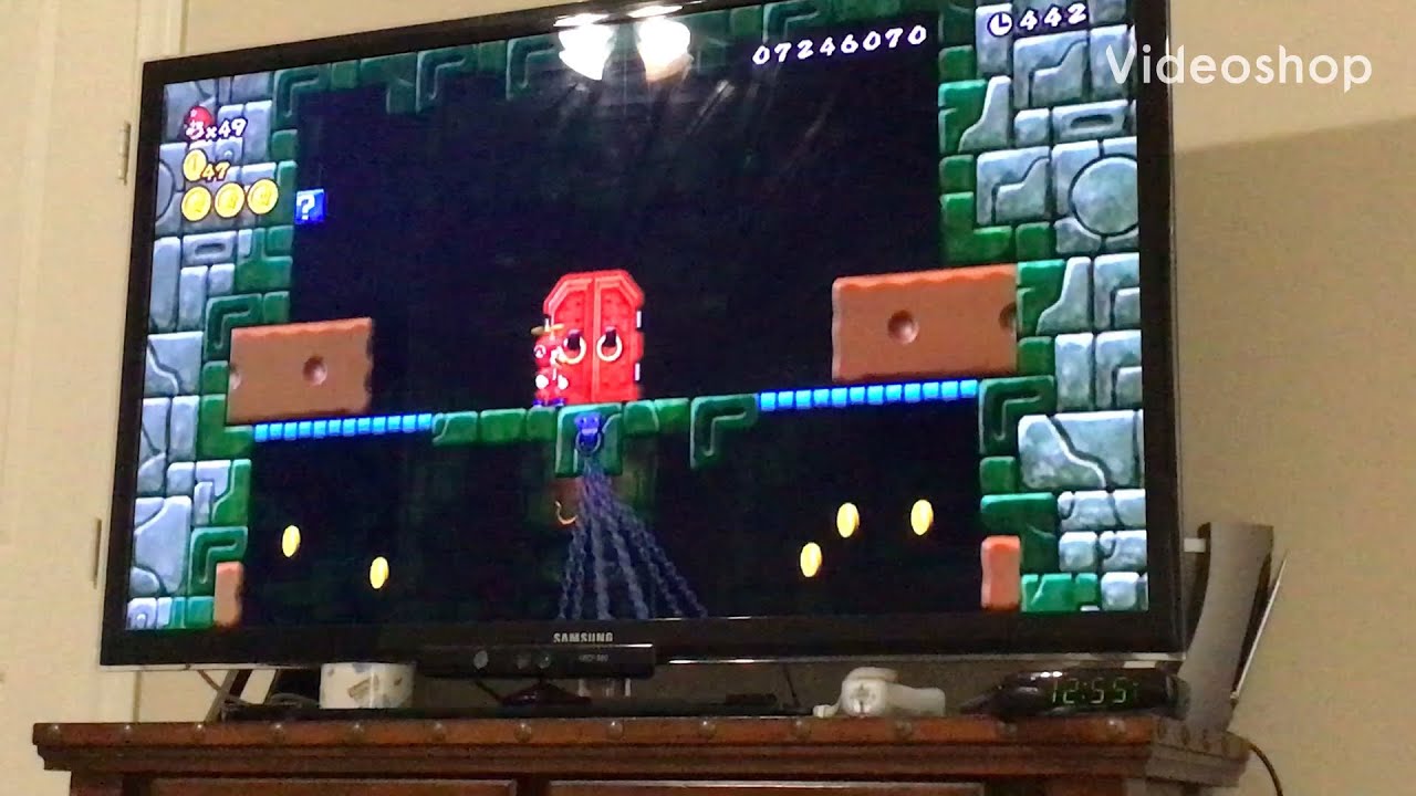 New Super Mario Bros Wii World 1 Tower & Castle Boss - YouTube