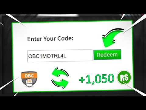 ROBLOX YENİ OBC VE ROBUX KODU !?