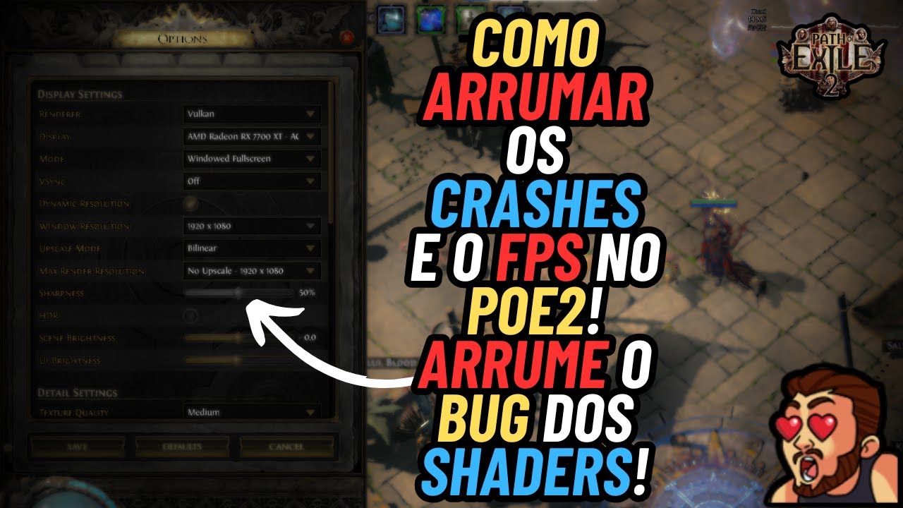 Como arrumar os crashes e drops de FPS do POE2! Arrumando o bug dos ...