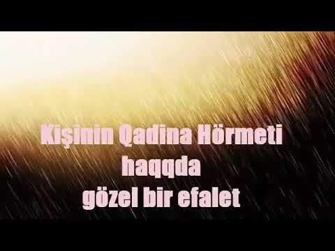 Kişinin Xanıma hörməti haqqda bir hədis.