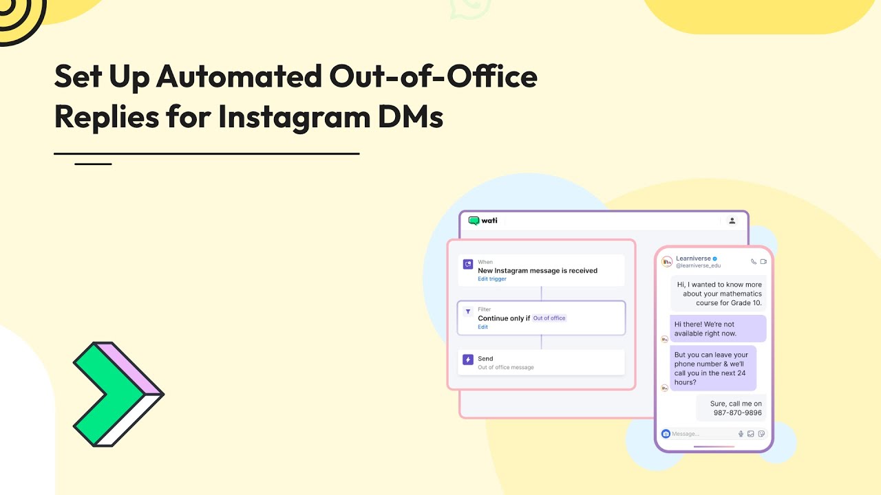 How to Set Up Automated Out-of-Office Replies for Instagram DMs - YouTube