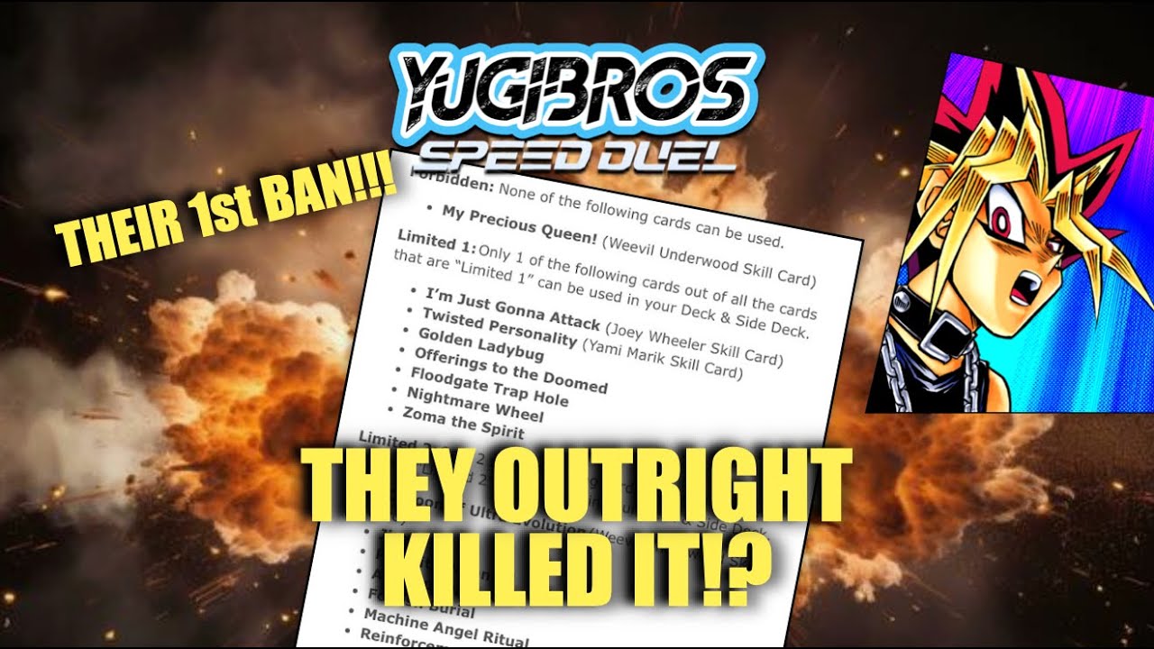 THE FIRST BANNED CARD IN SPEED DUELS!!! -- January 10th, 2024 Limited ...