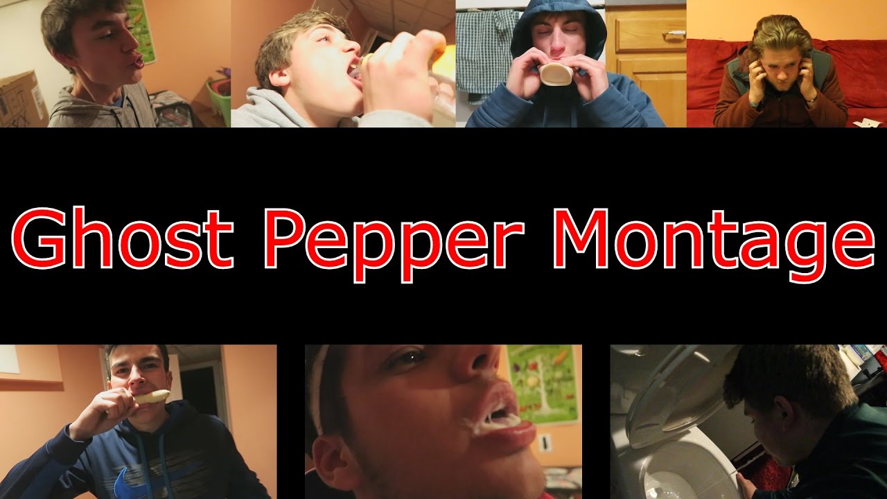 GHOST PEPPER MONTAGE!!! 7 People, 7 Different Reactions - YouTube