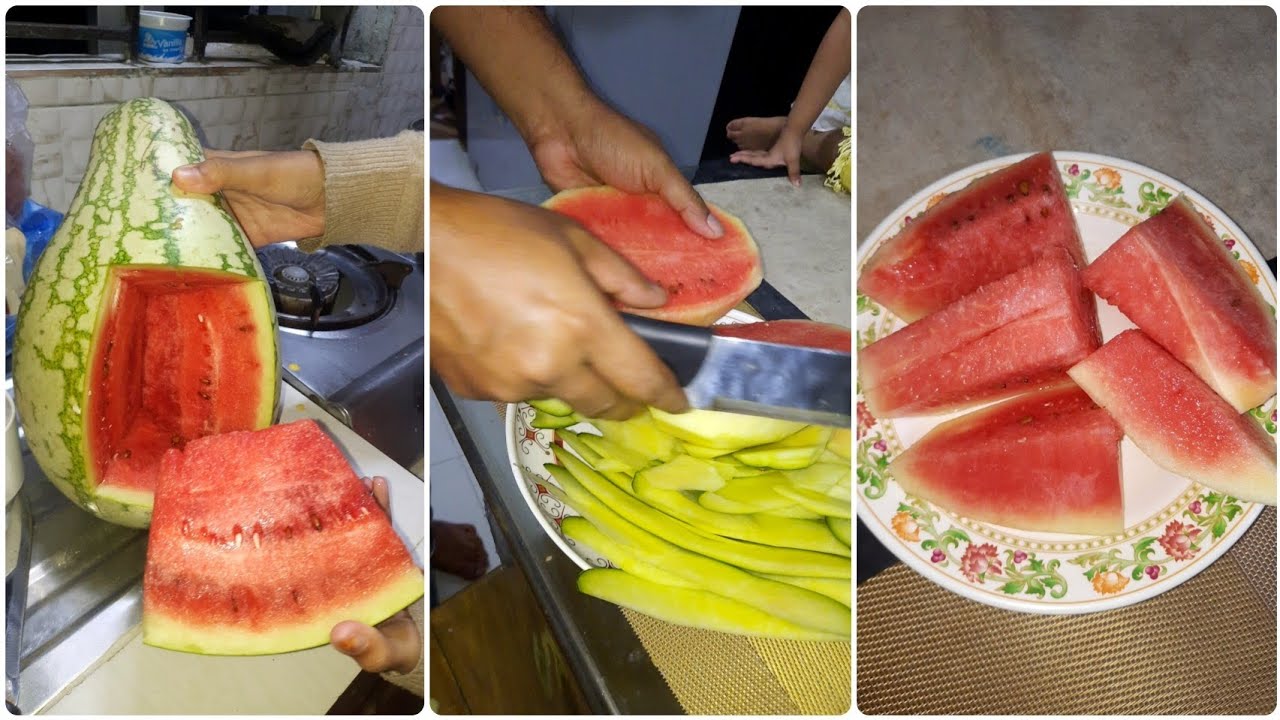 Amazing watermelon cutting skills 🍉 Street food - YouTube