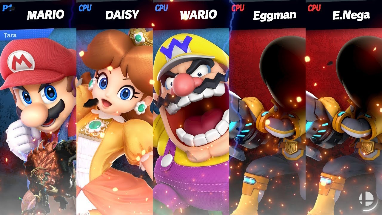 SSBU - Team Super Mario Land vs Dr. Eggman & Eggman Nega - YouTube