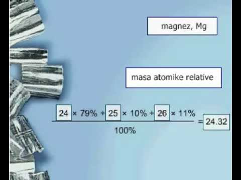Masa atomike e natriumit dhe magnezit - YouTube