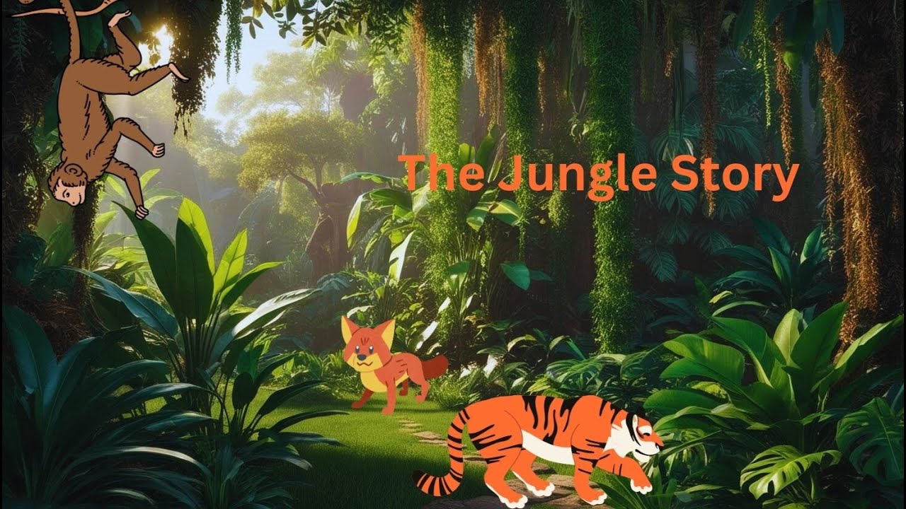 Kids story/Lion,Monkey&Fox in jungle - YouTube