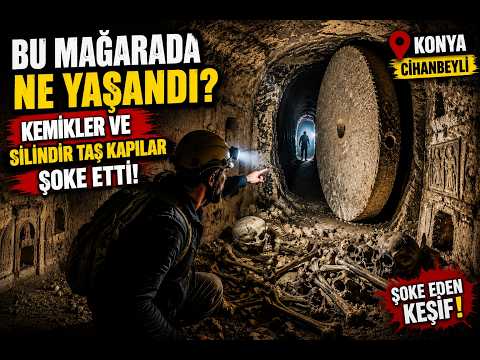 Bu Mağarada Ne Yaşandı? Kemikler ve Silindir Taş Kapılar Şoke Etti!