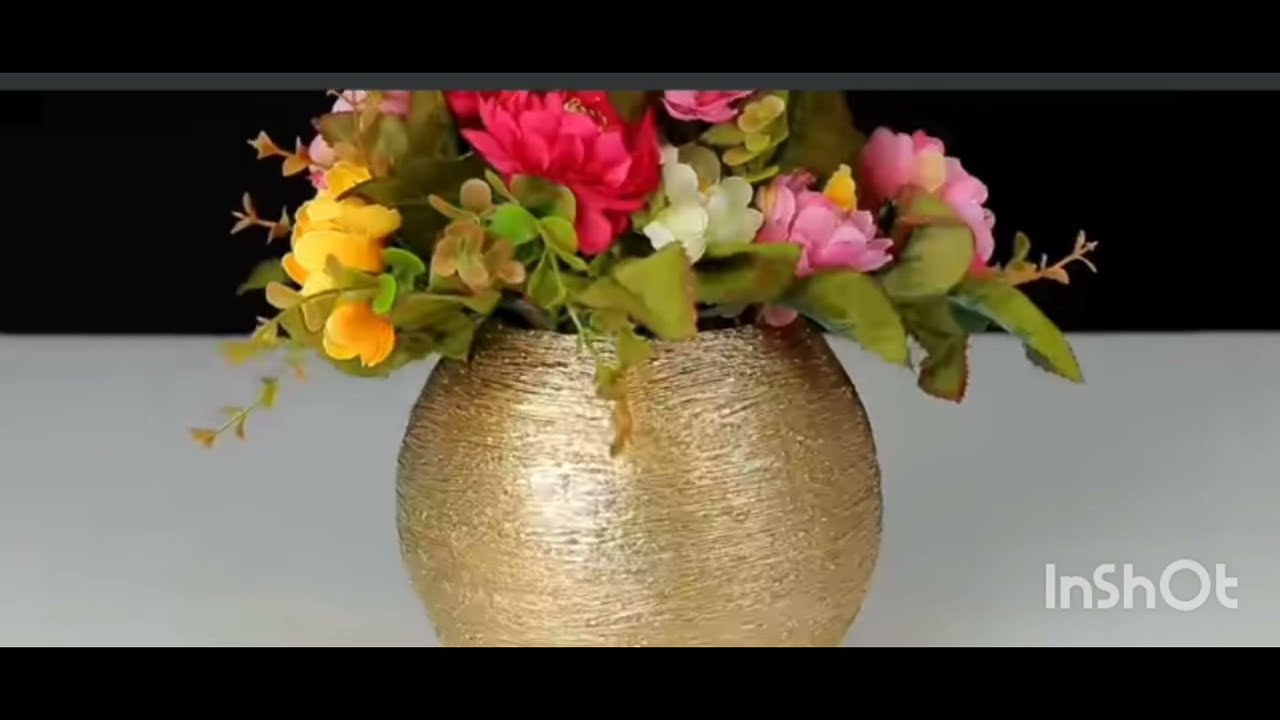 paper flower vash making ll decorative showpiece for home decor ll home ...