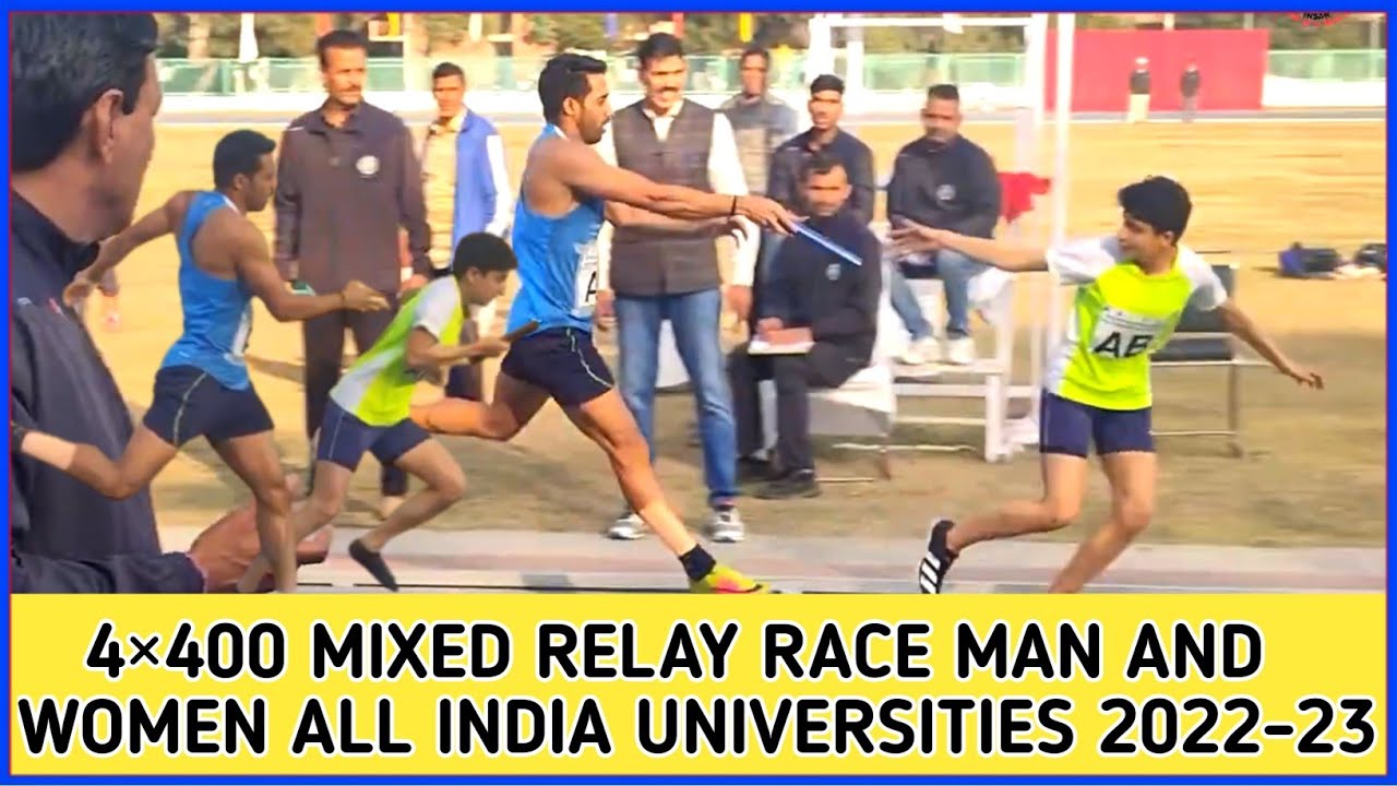 4×400 mixed relay race man and woman XXL ALL INDIA AGRICULTURAL ...