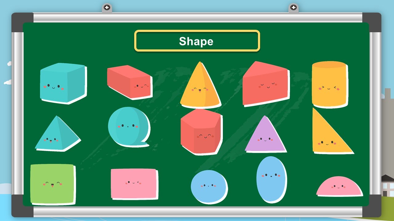 Kids vocabulary - Names of Shapes - SHAPE - Learn English for kids ...