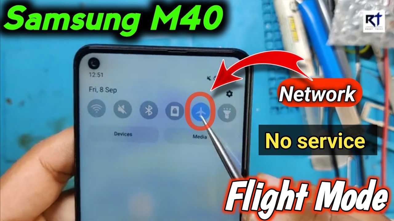 Samsung M40 Flight Mode Solution ️ | No Service Solution | Network ...