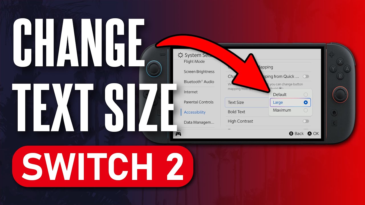 How to Change Text Size on Nintendo Switch 2 - YouTube