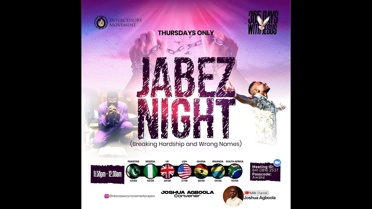365 Days Watch 2025 (Day 115 )- Jabez Night - YouTube