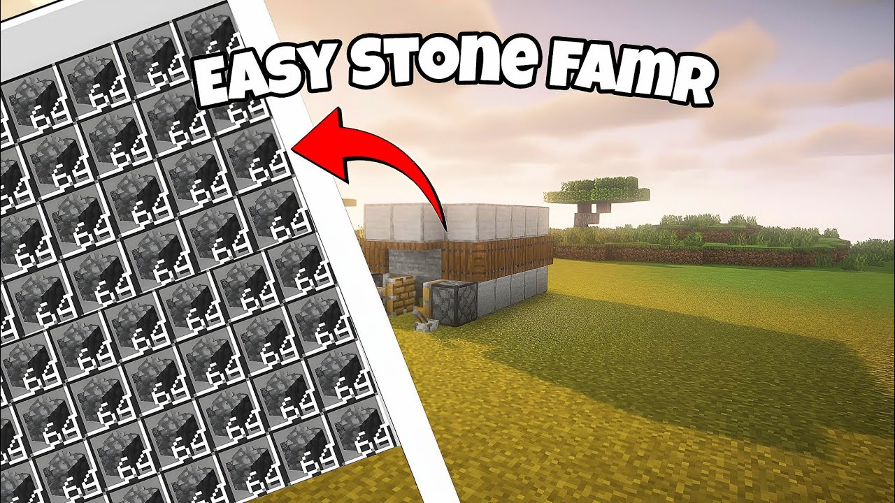 Minecraft Easy Stone farm in 1.21.4+!! - YouTube