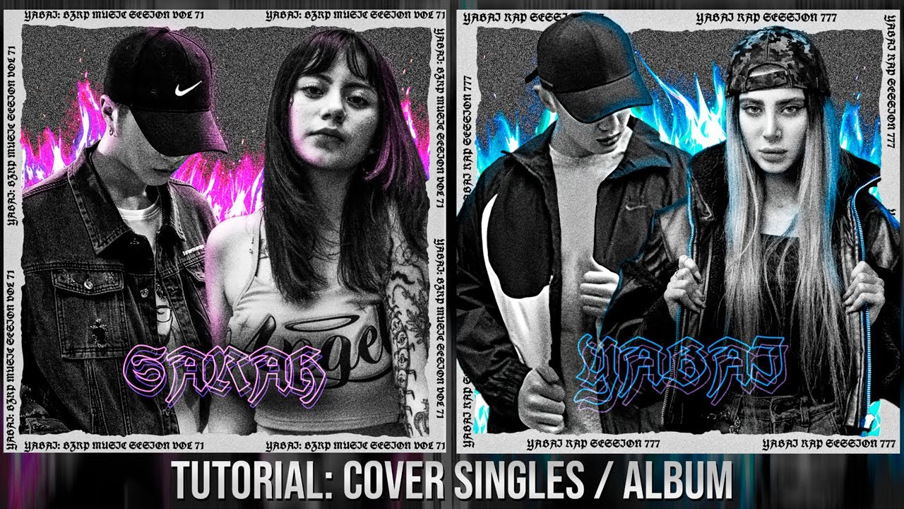Como fazer capa de álbum / single música estilo Bizarrap - Tutorial ...