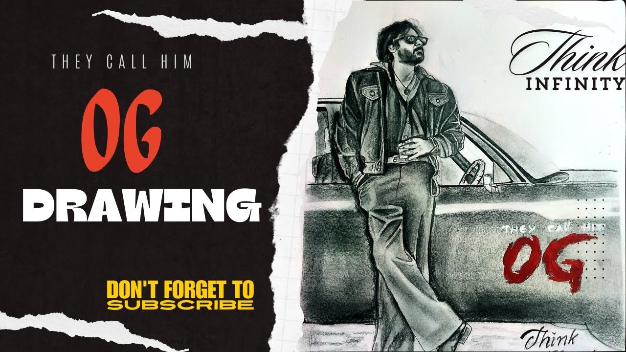 OG movie poster drawing || They Call Him OG || Full drawing tutorial ...