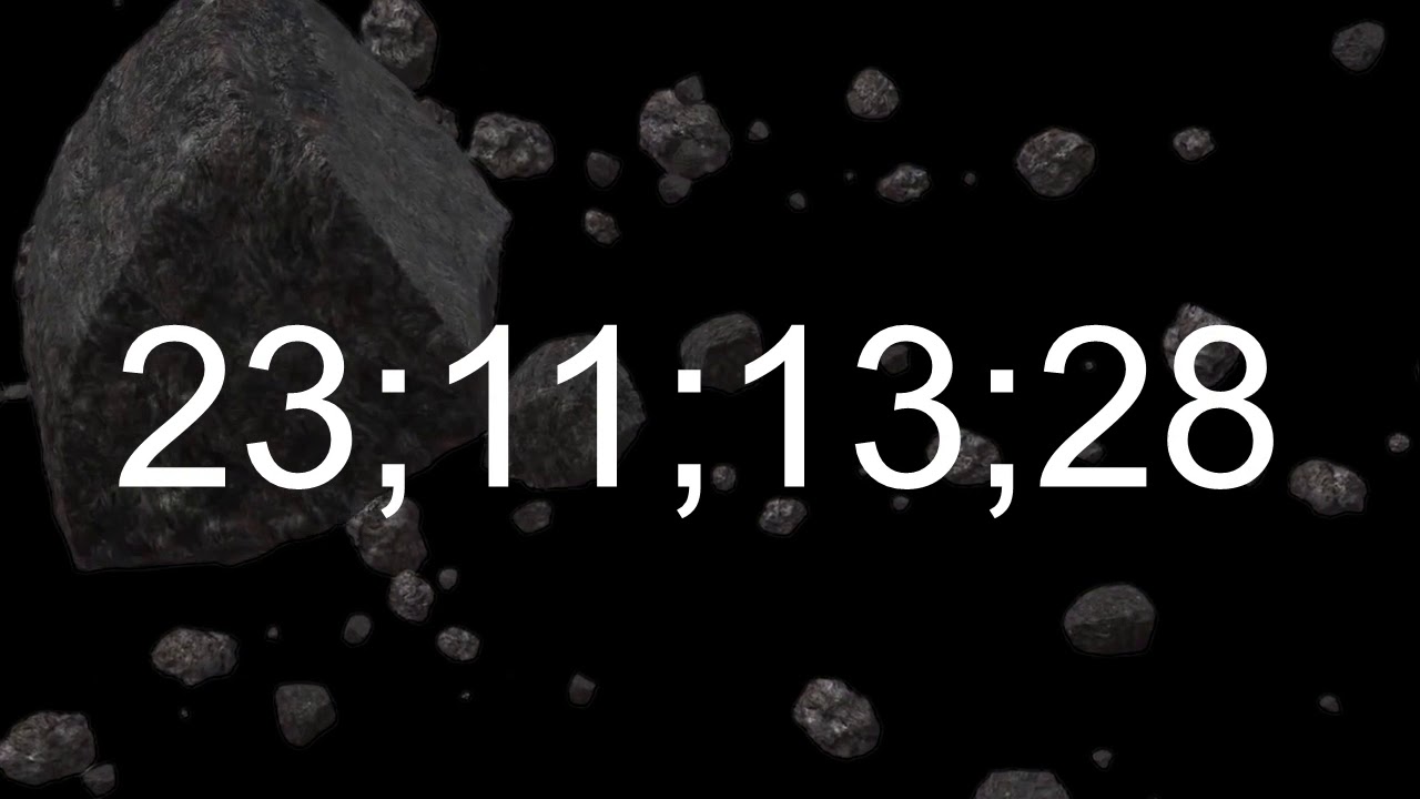 🕙 Space Clock-00 🕛 23:00 - 00:00 | Midnight | What time is it now ...