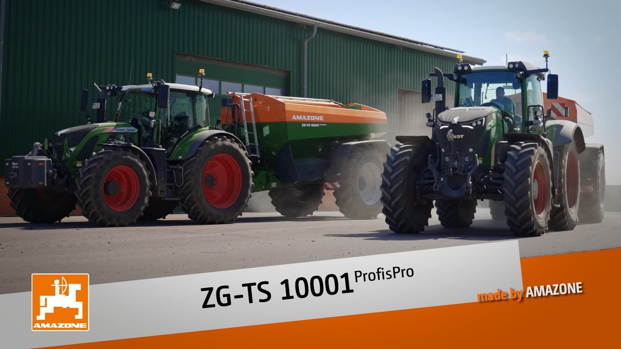 Praxisbericht | Anhänge-Düngerstreuer ZG-TS 10001 ProfisPro | 🇩🇪 | AMAZONE - YouTube