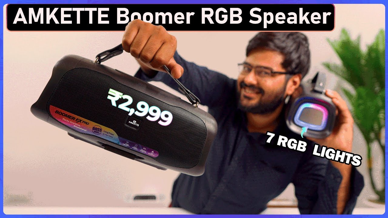 Amkette Boomer RGB Pro Speaker: Elevate Your Music Game! 🎶🔥 Review ...