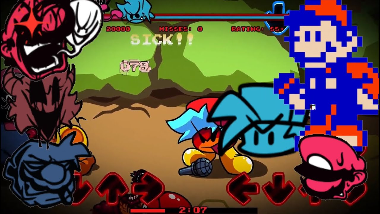 Fnf Last Course But SH Mario, Devil Mario, Coronoation Peach, BF, IHY ...