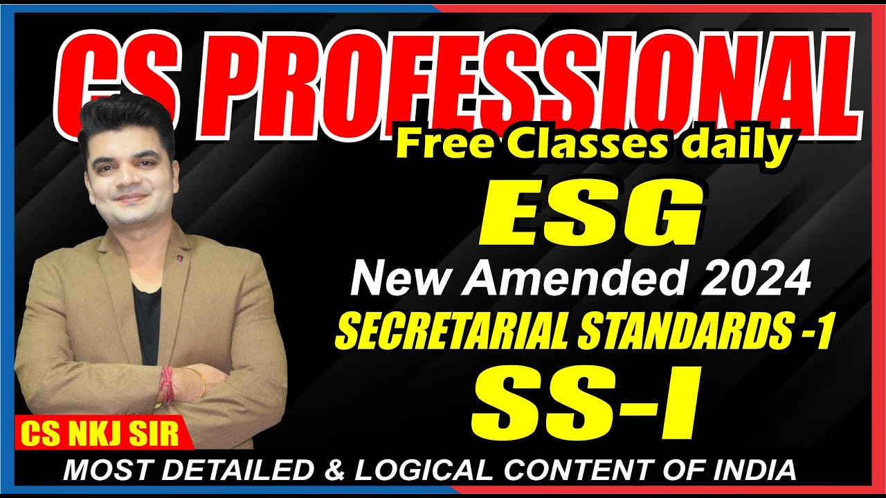 Ch. 14 | Class- 1| BOARD PROCESSES THROUGH SECRETARIAL STANDARDS -1 ...